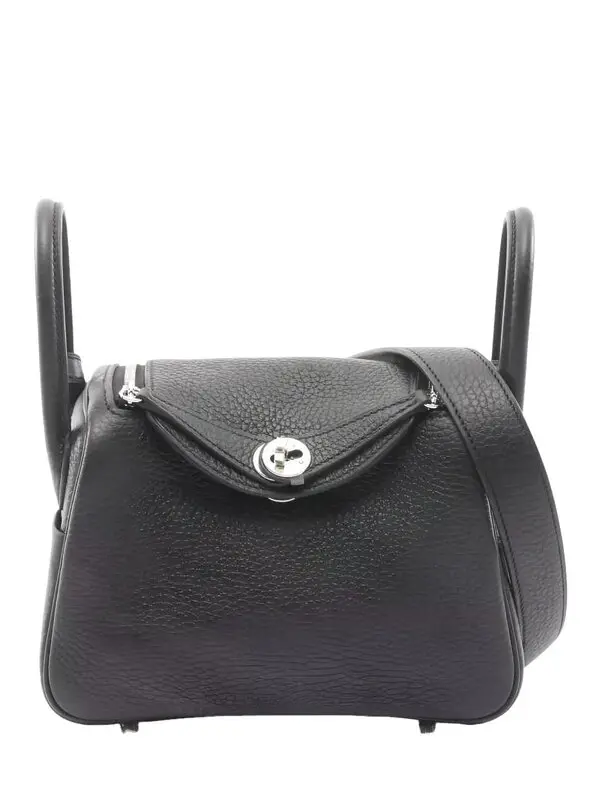 Hermès 2025 Mini Lindy Shoulder Bag - Black