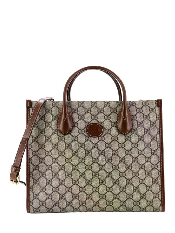 Gucci Gg Coated Canvas Small Shoulder Bag - Brown