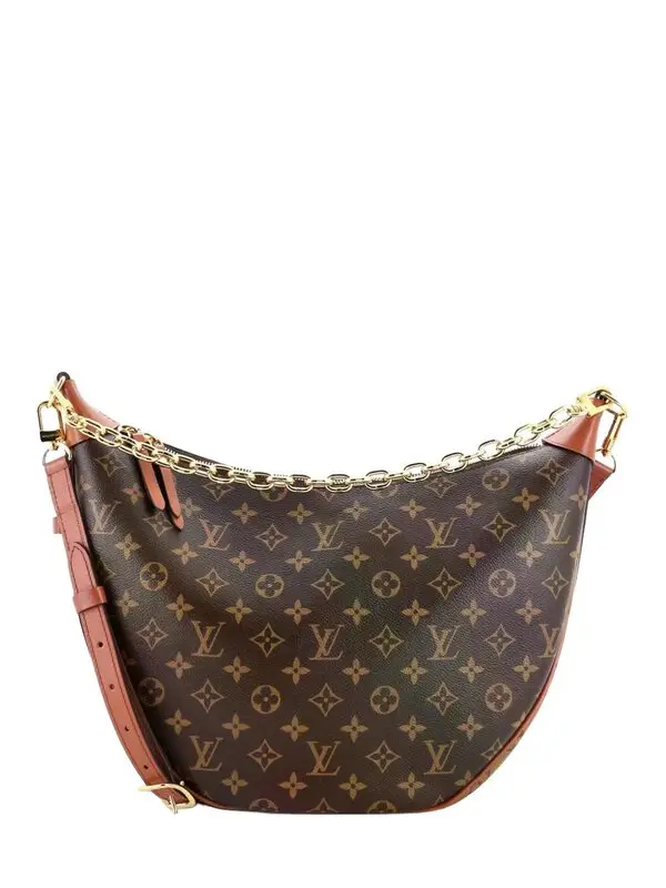 LOUIS VUITTON Loop Reverse Monogram Canvas Hobo Bag - Brown