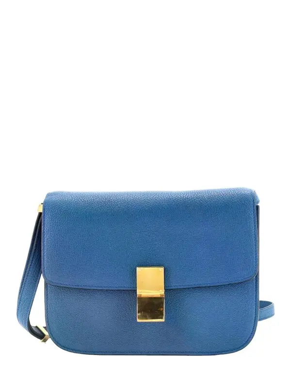 Celine Classic Box Bag Grainy Leather Medium - Blue