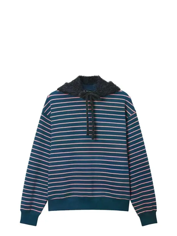 TOUT A COUP Striped Sweatshirt - Blue