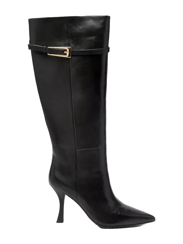 MARC ELLIS 90mm Buckle-detail Boots - Black