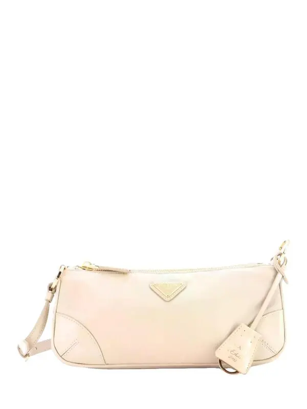 Prada Re-edition 2002 Re-nylon And Leather Shoulder Bag - Neutrals