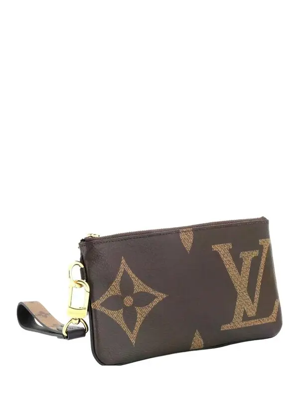 LOUIS VUITTON Trio Pouch Set Reverse Monogram Giant - Brown