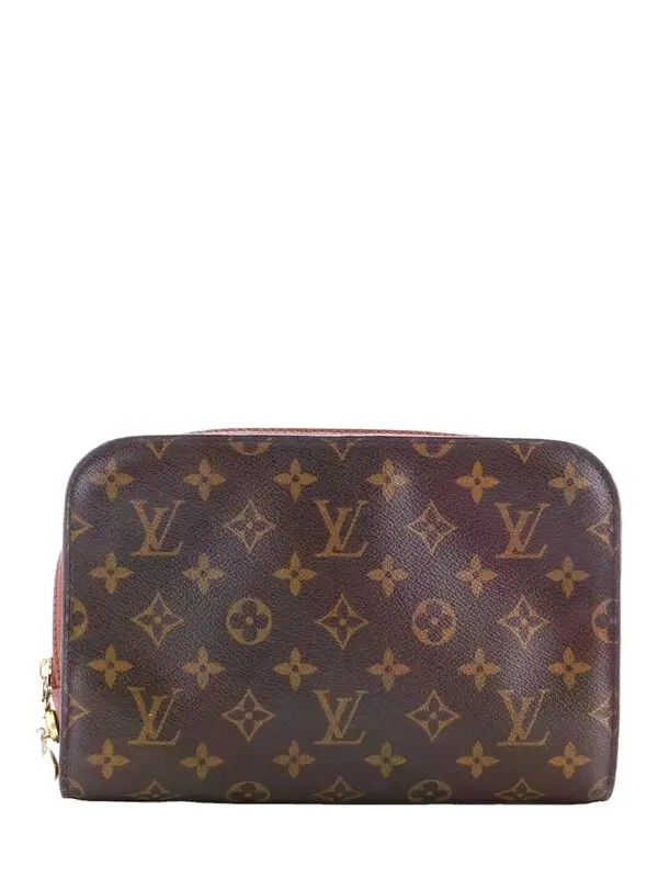 LOUIS VUITTON Pochette Orsay Monogram Canvas Clutch - Brown