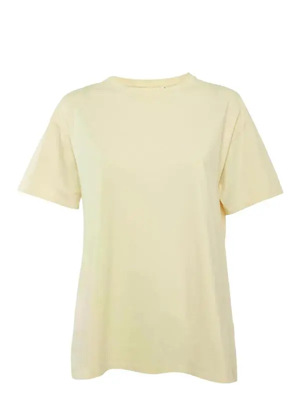 THE ROW Crew-neck Cotton T-shirt - Yellow