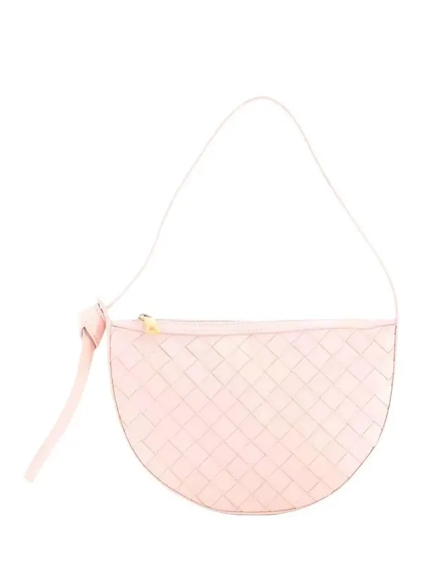 Bottega Veneta Intrecciato Leather Mini Shoulder Bag - Pink