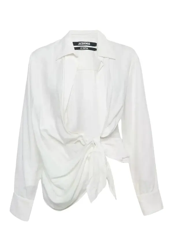 Jacquemus Tie-up Blouse - White