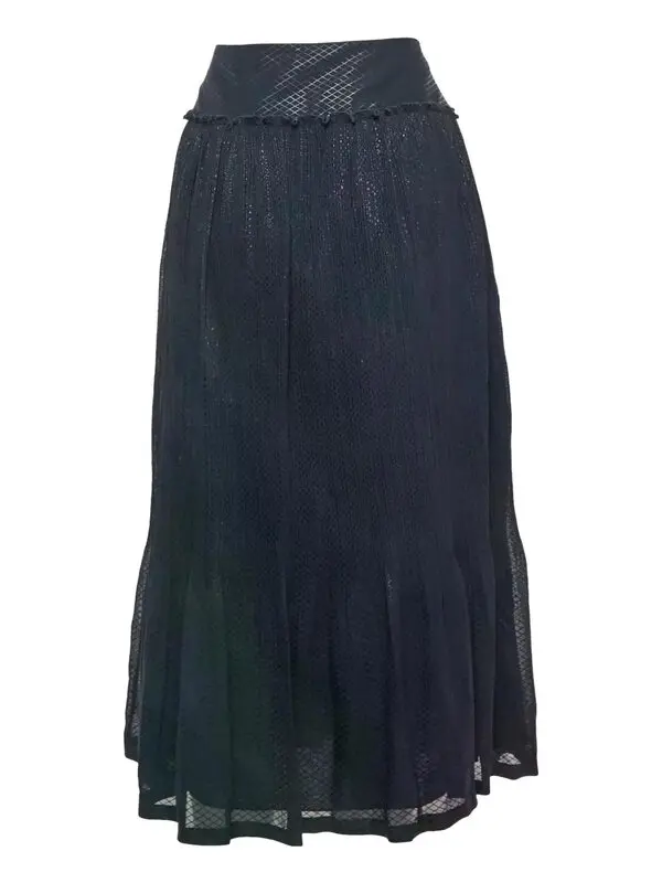 See By Chloé Plissé Midi Skirt - Blue
