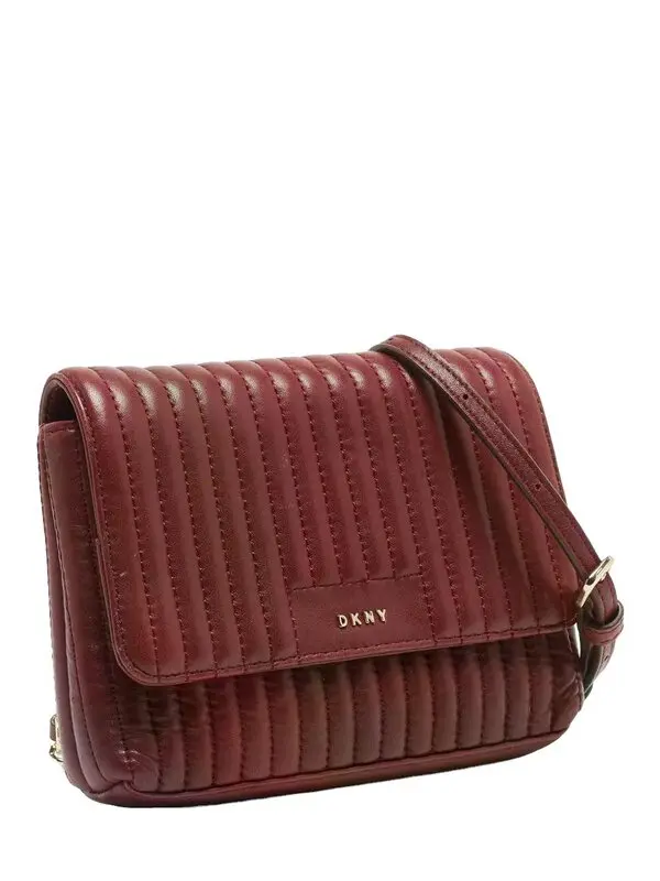 Dkny Quilted Leather Shoulder Bag - Red