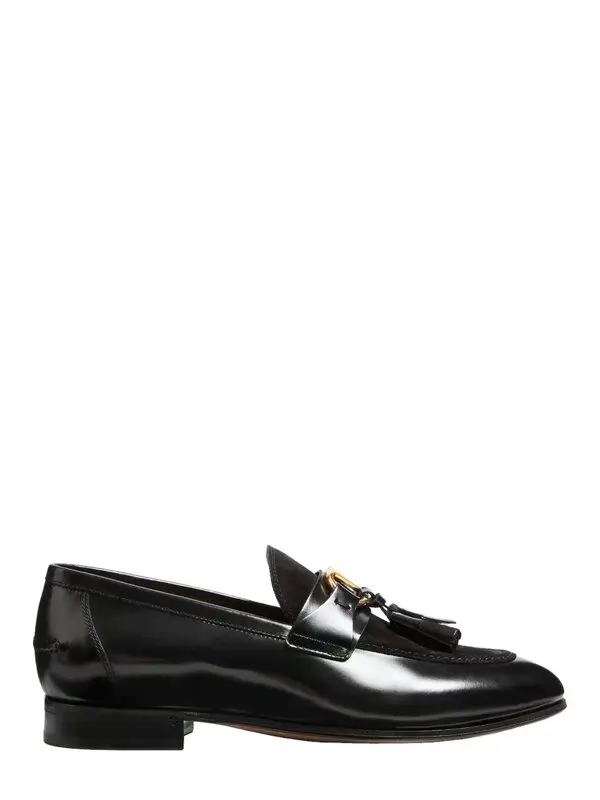 Valentino Garavani Leather Loafers - Black