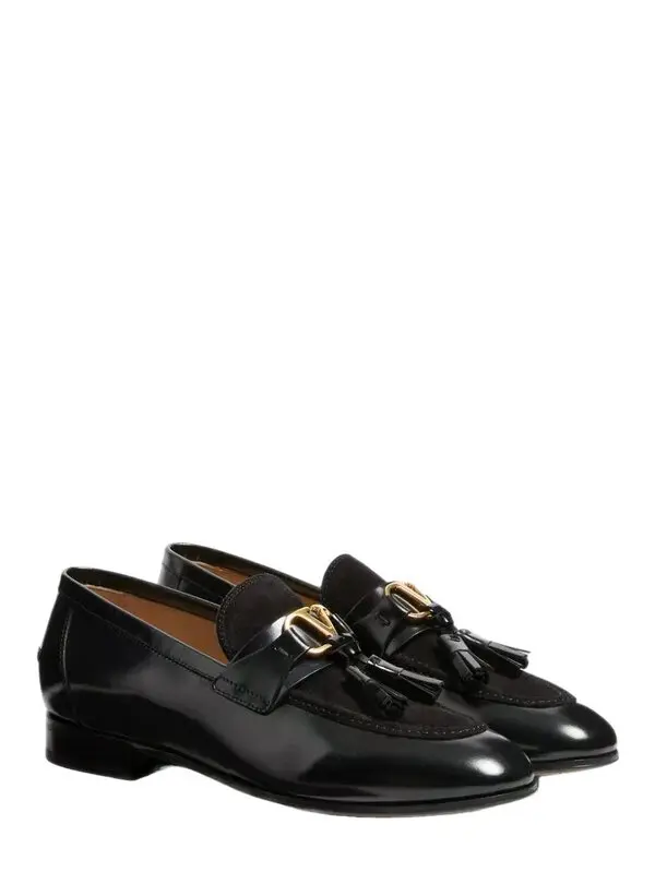 Valentino Garavani Leather Loafers - Black