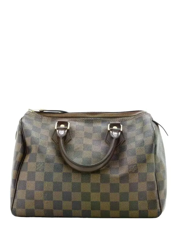 LOUIS VUITTON Speedy Handbag Damier 25 Satchel - Brown
