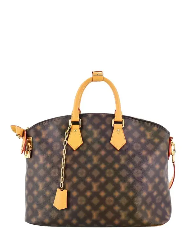 LOUIS VUITTON Neo Lockit Handbag Limited Edition Blurry Monogram Canvas Satchel - Brown