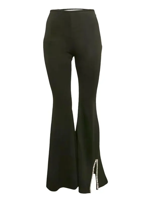 AREA Crystal-embellished Trousers - Black