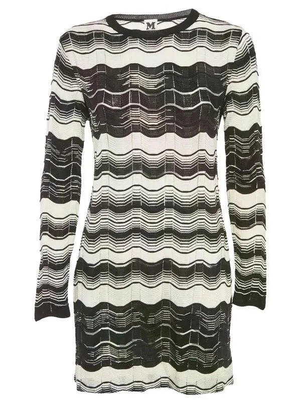 Missoni Wave-knit Mini Dress - Black