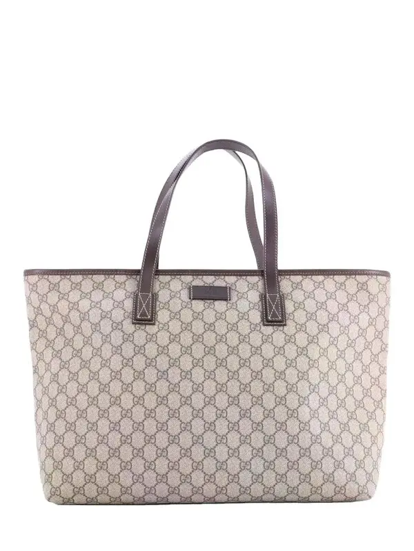 Gucci Gg Coated Canvas Large Tote Bag - Brown