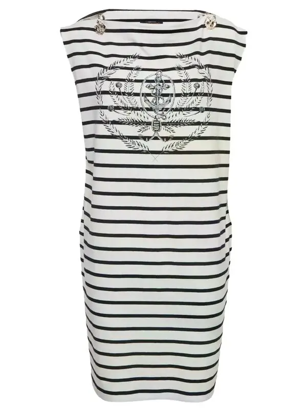 LOUIS VUITTON Nautical-stripe Dress - White