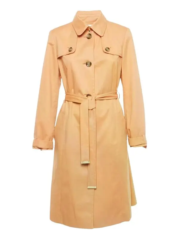BOSS Single-breasted Belted Coat - Orange