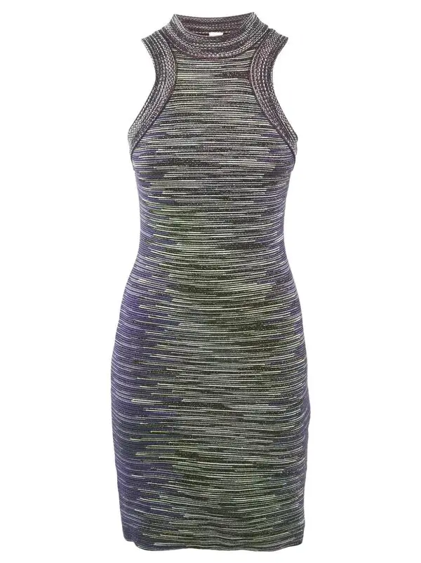 Missoni Lurex Zigzag Midi Dress - Purple