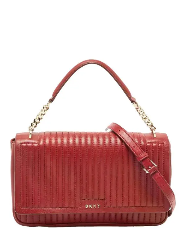 Dkny 2020s Quilted Top-handle Bag - Red