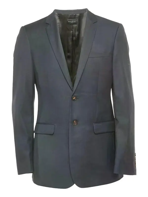 Sandro Two-button Wool Blazer - Blue