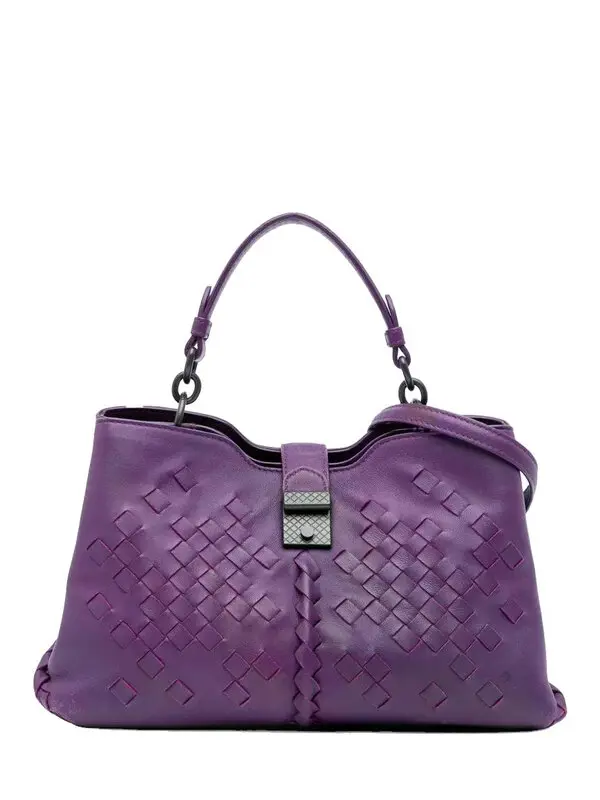 Bottega Veneta 2012-2024 Nappa Intrecciato Napoli Satchel - Purple