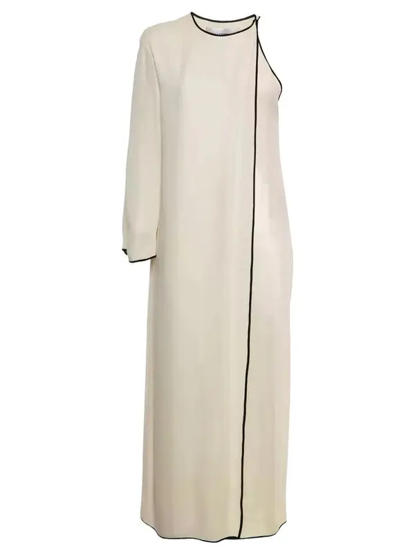 Valentino Garavani Asymmetric Silk Maxi Dress - Neutrals