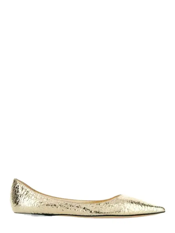 JIMMY CHOO Love Ballet Flats - Gold