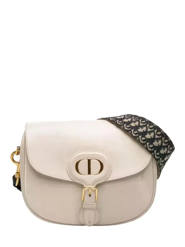 Dior 2021 Large Bobby Crossbody Bag - White