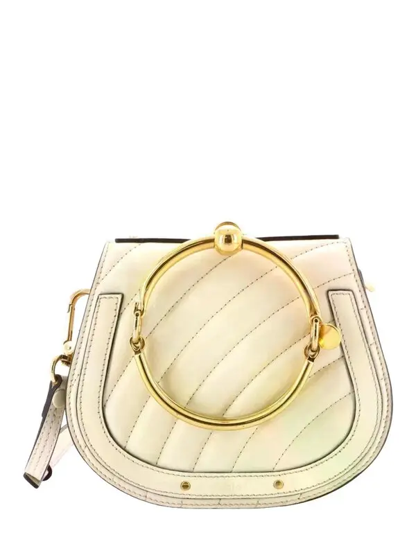 Chloé Nile Quilted Leather Small Crossbody Bag - Neutrals