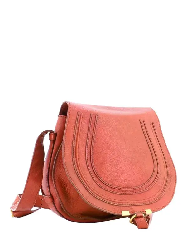 Chloé Marcie Leather Medium Crossbody Bag - Brown