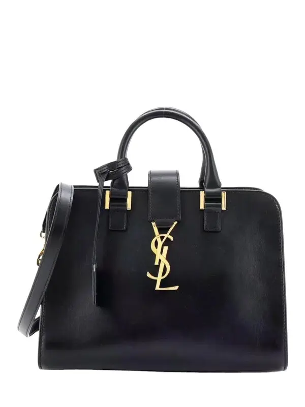 Saint Laurent Monogram Cabas Baby Satchel - Black