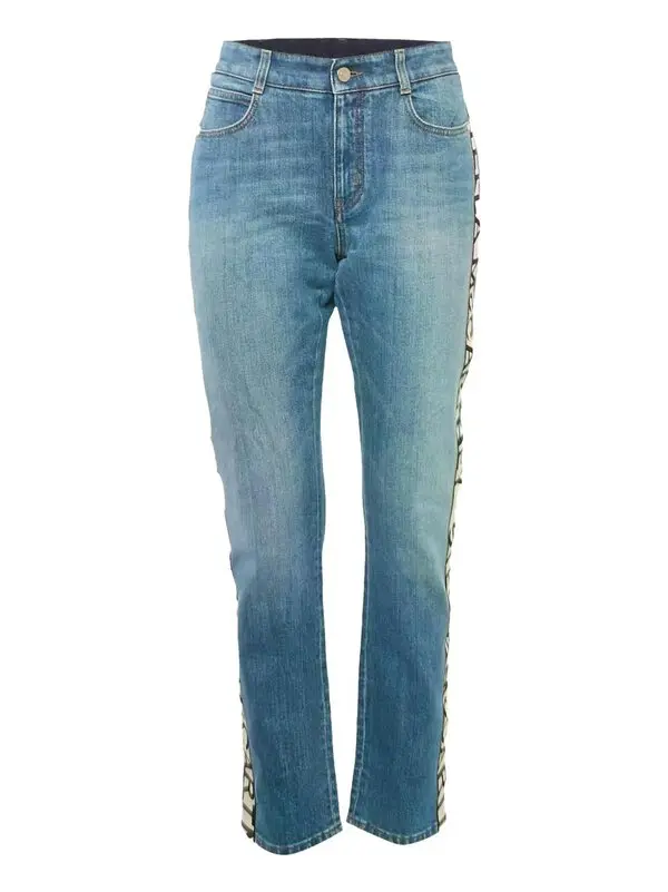 Stella McCartney Logo-tape Jeans - Blue