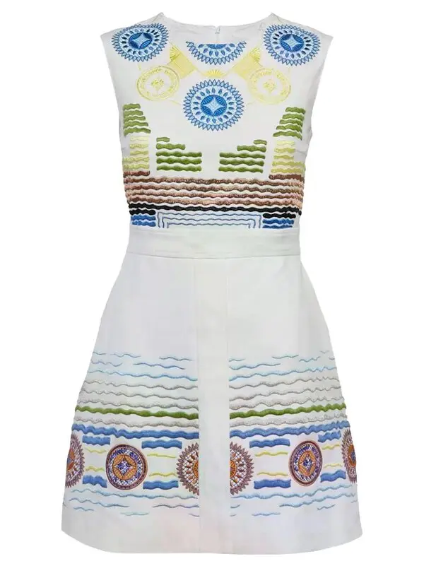 PETER PILOTTO Sleeveless Crepe Dress - White