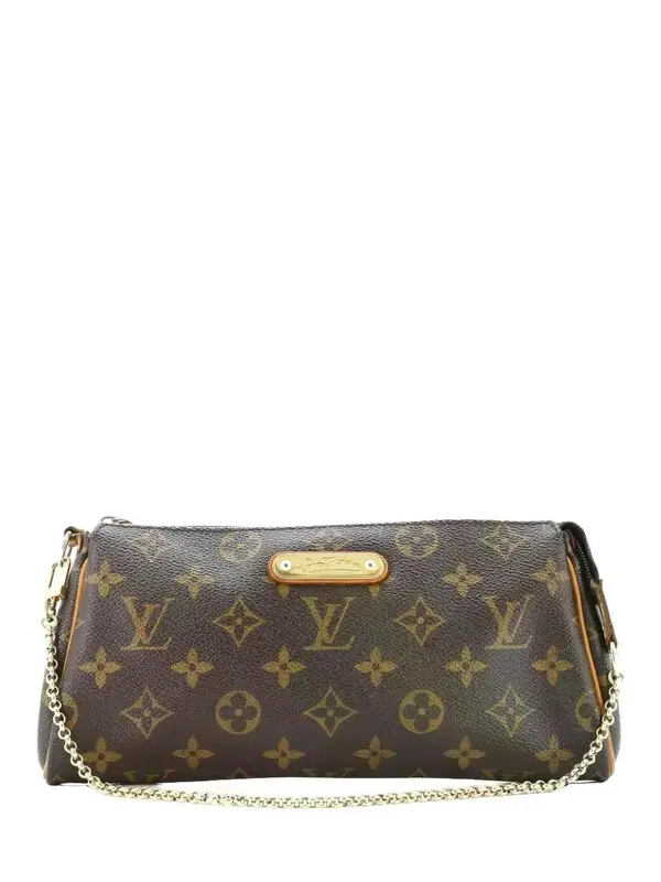 LOUIS VUITTON Eva Clutch Handbag Monogram Canvas - Brown