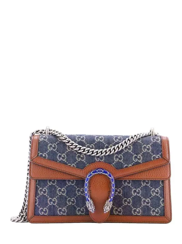 Gucci Dionysus Gg Denim Small Shoulder Bag - Blue