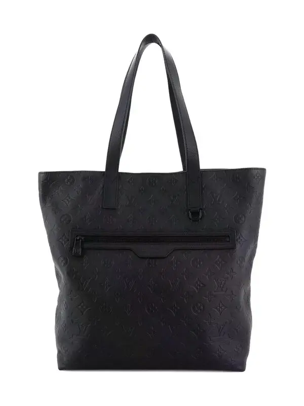 LOUIS VUITTON Excursion Monogram Shadow Leather Tote Bag - Black