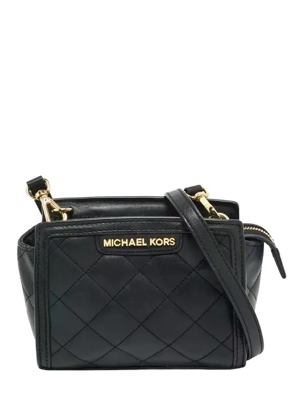 Michael Kors Quilted-leather Mini Crossbody Bag - Black