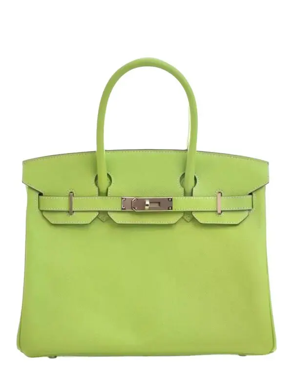 Hermès 2011 Epsom Candy Birkin Retourne 30 Handbag - Green
