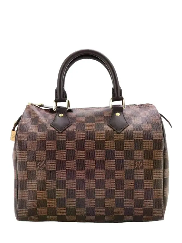 LOUIS VUITTON Speedy Handbag Damier 25 Satchel - Brown