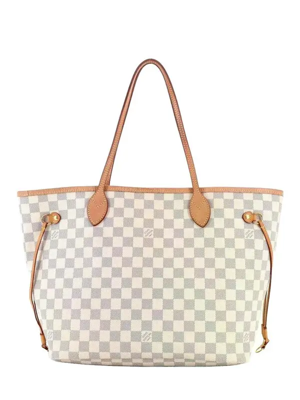 LOUIS VUITTON Neverfull Mm Tote Bag - White