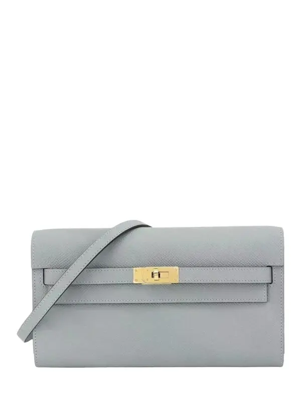 Hermès Kelly To Go Wallet Crossbody Bag - Grey