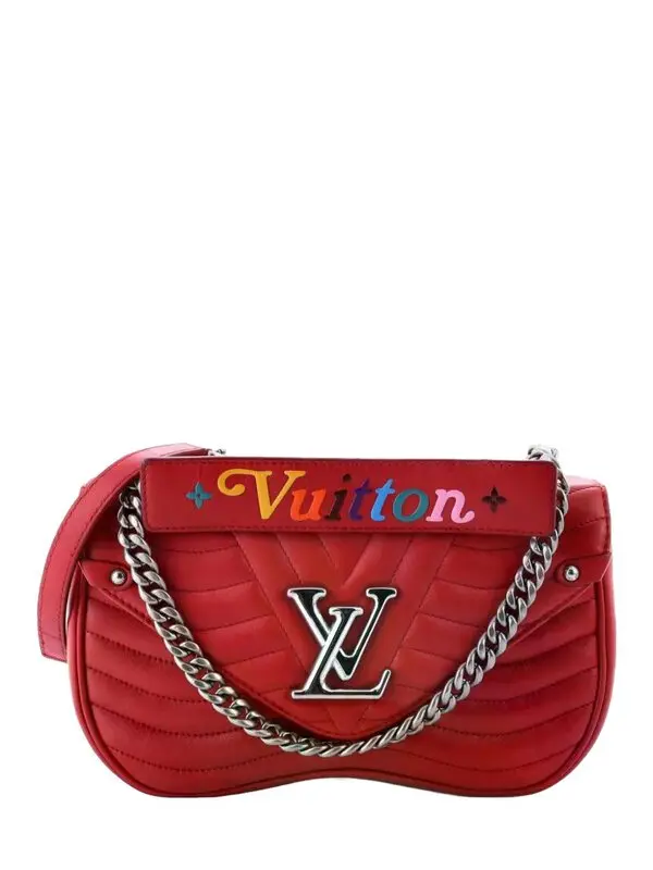 LOUIS VUITTON New Wave Chain Bag Quilted Leather Mm - Red