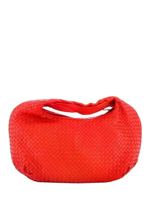 Bottega Veneta Belly Intrecciato Nappa Large Hobo Bag - Red