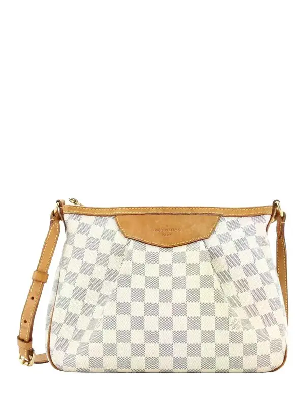 LOUIS VUITTON Siracusa Damier Pm Crossbody Bag - White