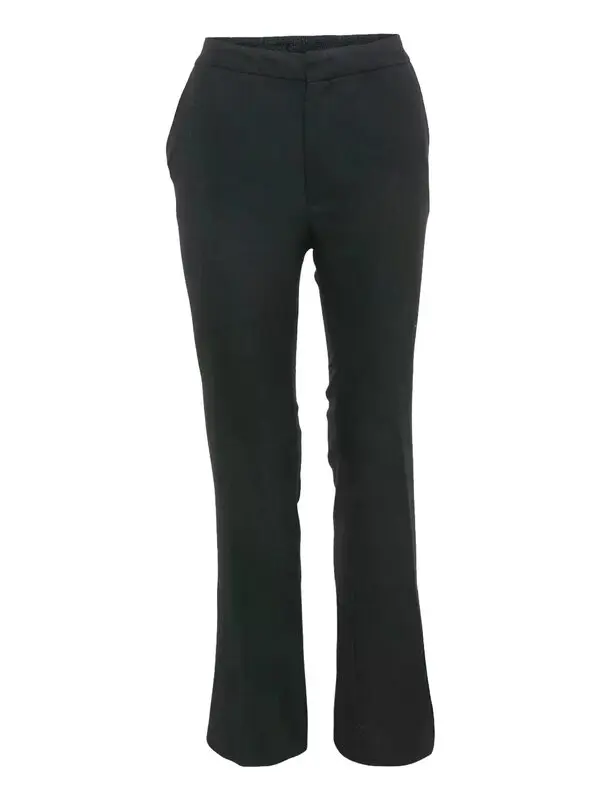 Just Cavalli Crepe Wool Trousers - Black