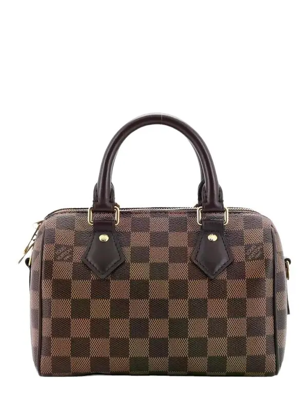 LOUIS VUITTON Speedy Bandouliere Damier 20 Satchel - Brown