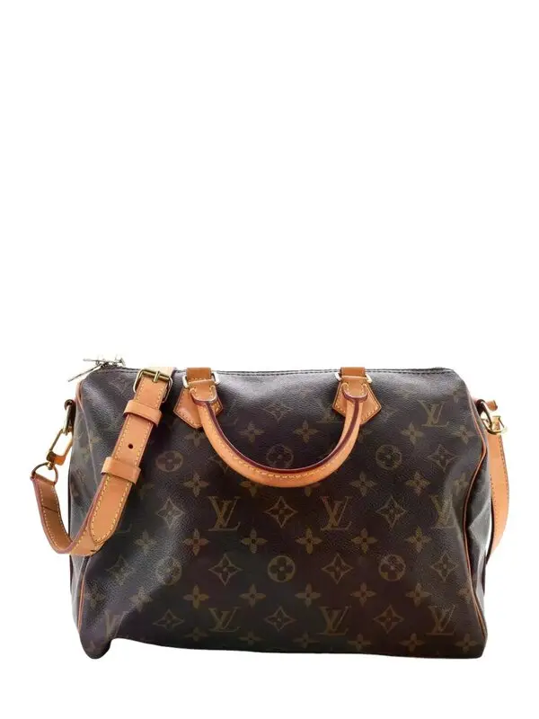 LOUIS VUITTON Speedy Bandouliere 30 Monogram Canvas Shoulder Bag - Brown