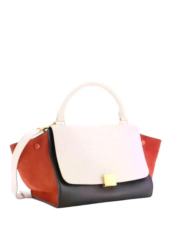 Celine Tricolor Trapeze Small Satchel - Multicolour